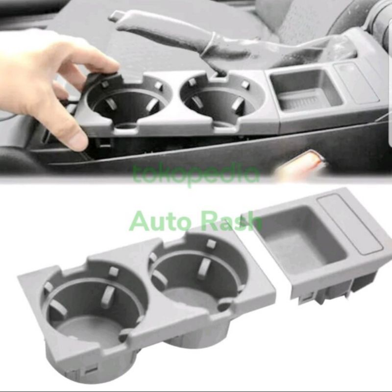 Jual BMW E46 cupholder cup holder tempat coin dan botol minum grey ...