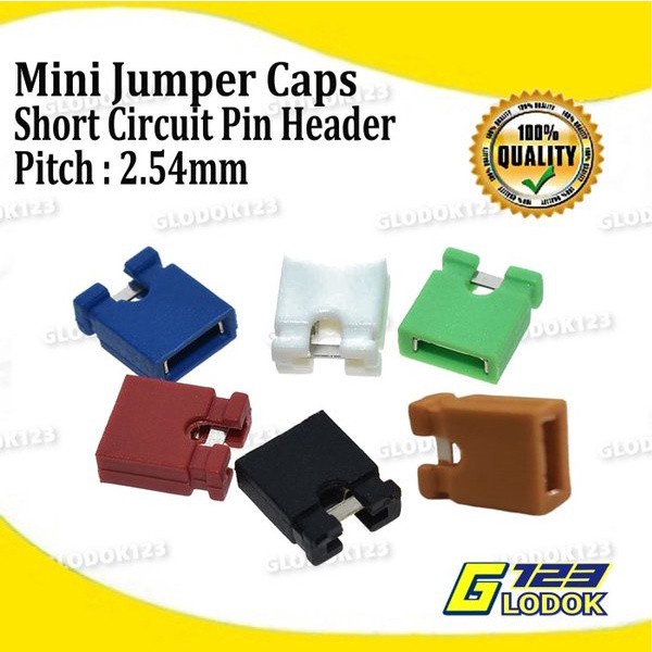 Jual Short Circuit Pin Header Mini Jumper Caps Connector Konektor 2.54mm | Shopee Indonesia
