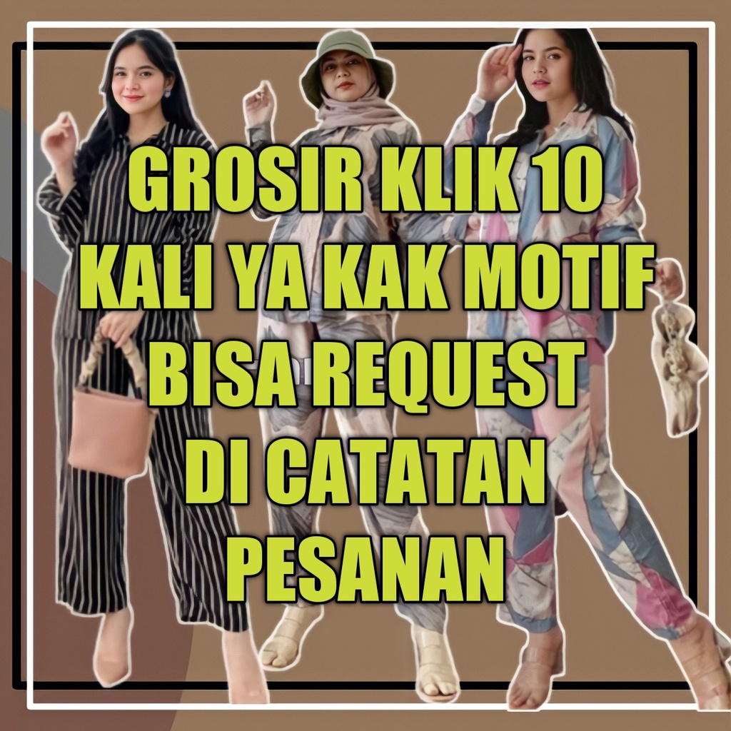 Jual BAJU ONE WAN ON SET DAILY OOTD PAJAMAS PIYAMA PAKAIAN TIDUR CELANA ...