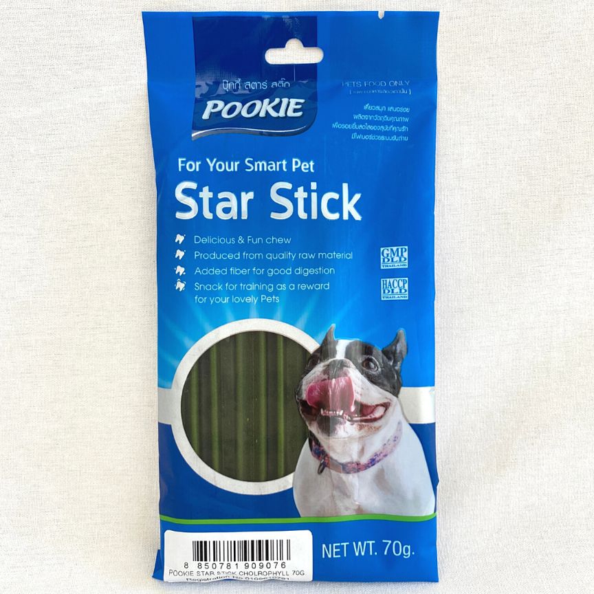 Jual POOKIE Snack Anjing Dental STAR Stick MINT 70g | Shopee Indonesia