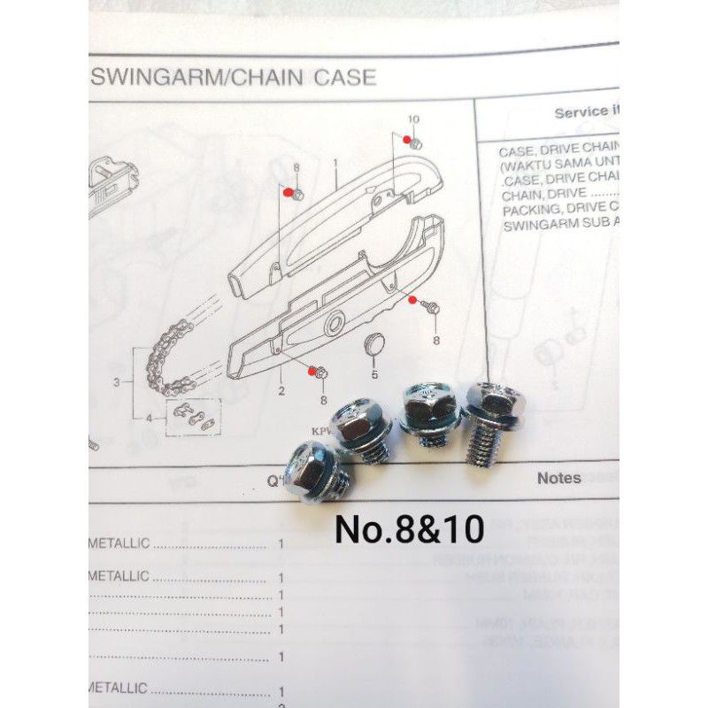 Jual baut tutup rantai stenkas honda kirana original | Shopee Indonesia