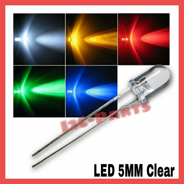Jual LED 5mm clear 5 mm super bright F5 Light Emitting Diode Bening ...