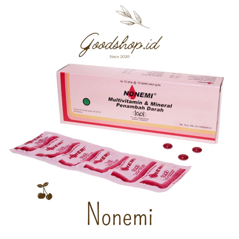 Jual NONEMI MULTIVITAMIN (10 STRIP @10 TABLET SALUT GULA) | Shopee ...