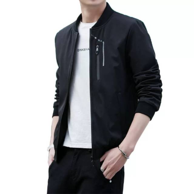 Jual Jaket parka hitam terlaris/ jaket Garut taslam/ jaket elegant ...