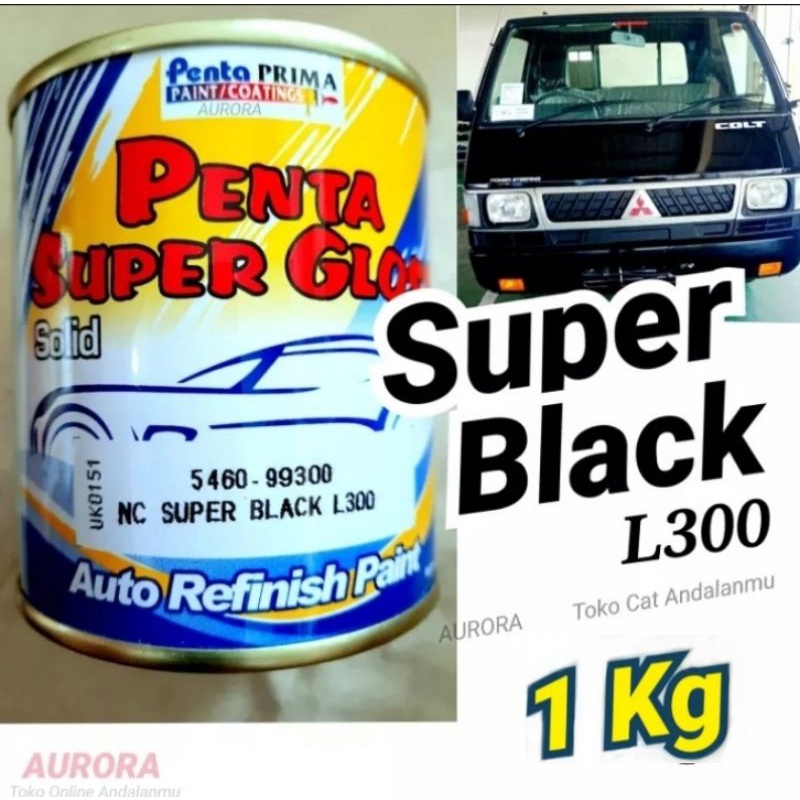 Jual Cat Penta Super Gloss 5460-99300 NC Super Black L300 1 Kg Hitam ...