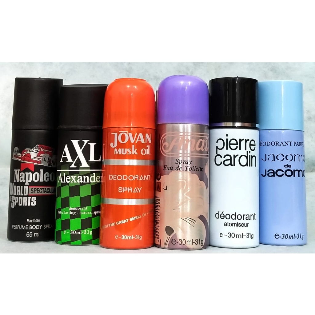 Jual AXL, JOVAN, ANAIS, PIERRE CARDIN, JACOMO DEO SPRAY 30ML & 65ML ...