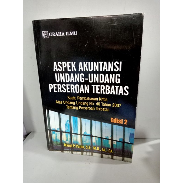 Jual Aspek akuntansi undang undang perseroan terbatas edisi 2. | Shopee ...