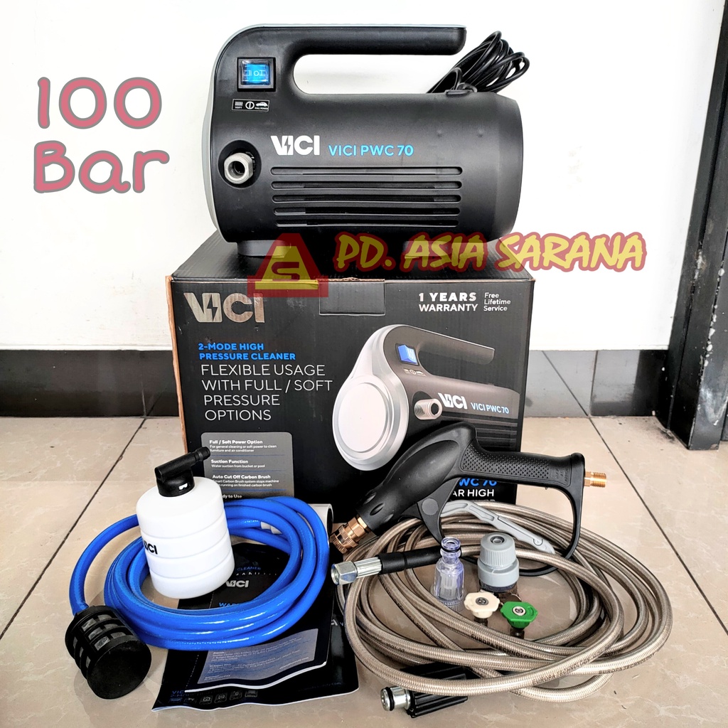Jual Jet Cleaner Mesin Steam Cuci Mobil AC Motor VICI PWC 70 High ...