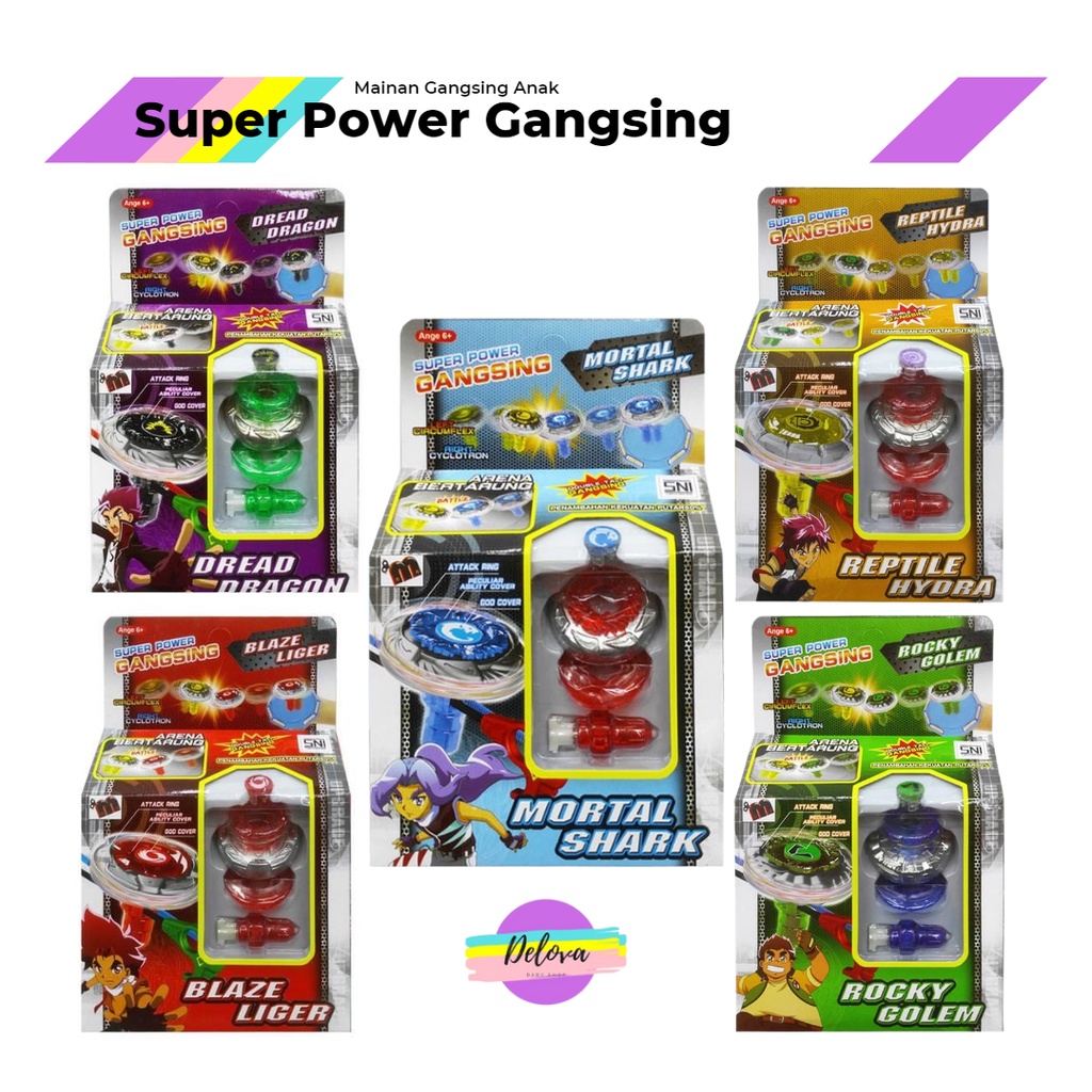 Jual Gangsing Super Power Combined Gasing Mainan Bey Blade Anak ...