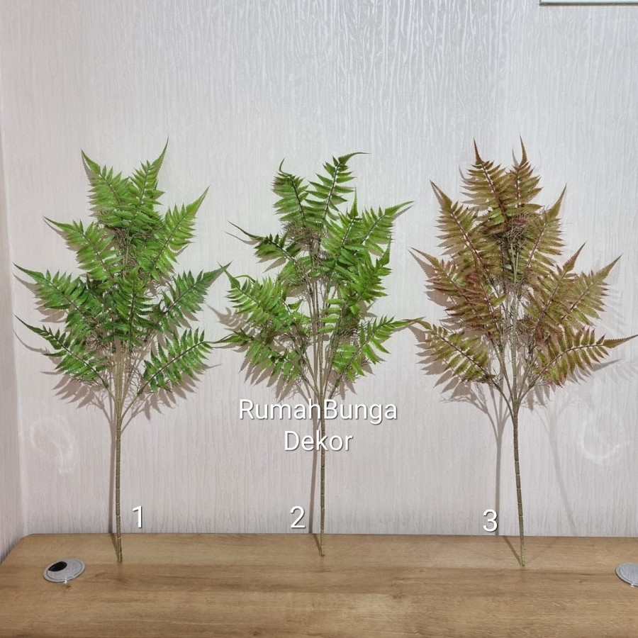 Jual Daun Pakis Artificial Tangkai Panjang ( Ada 3 Warna ) | Shopee ...