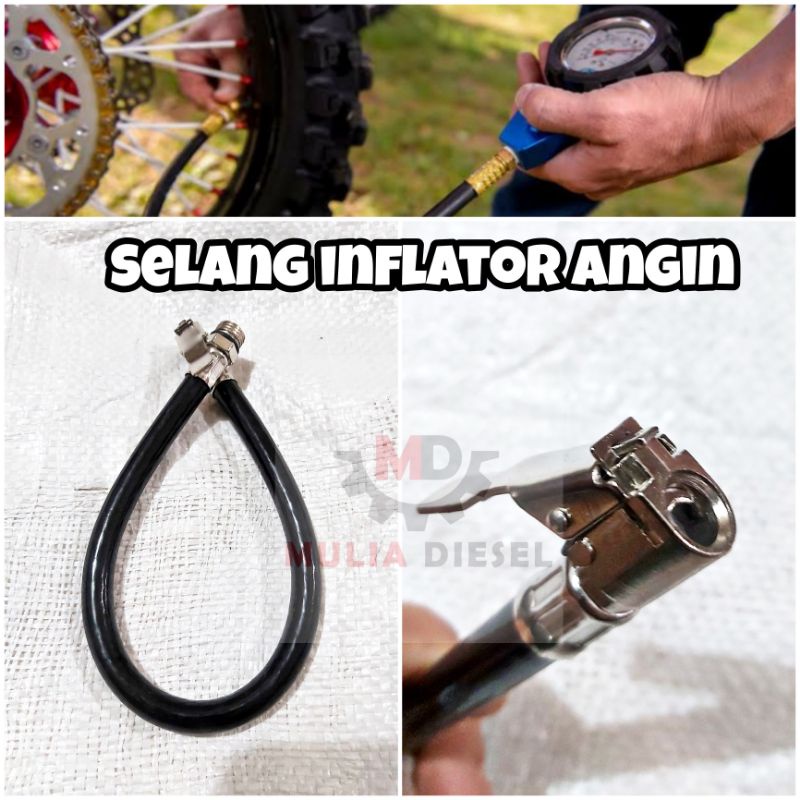 Jual Selang Inflator Angin Alat Isi Cek Angin Tekanan Ban Mobil Motor ...