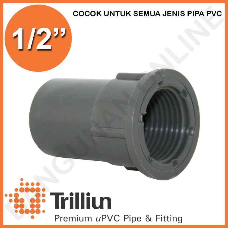 Jual SDD 1/2" Inch Sok Drat Dalam - Faucet Socket pipa pvc | Shopee ...