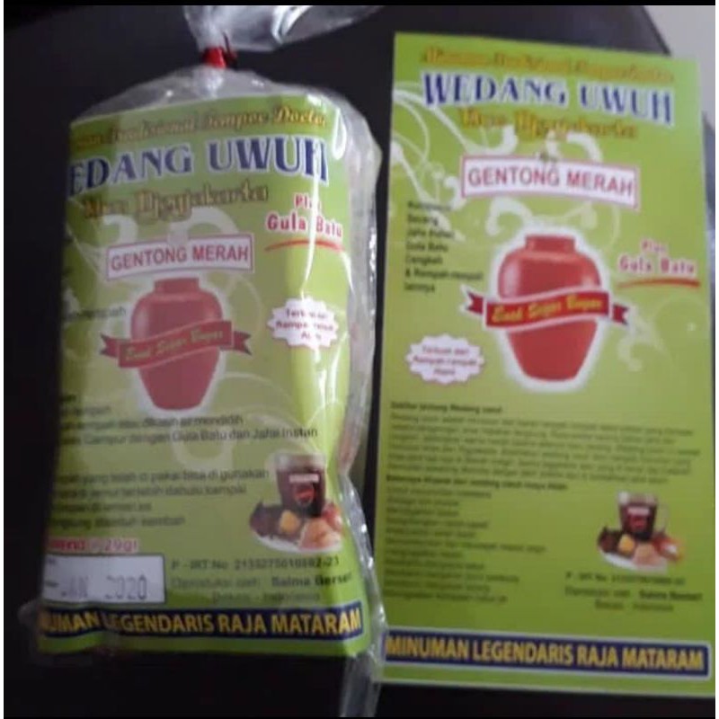 Jual Wedang Uwuh Minuman Legendaris Raja Mataram.(Buktikan Khasiatnya ...