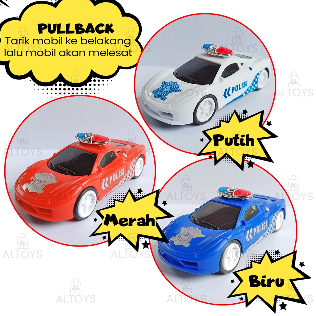 Jual MM03 Mainan Mobil Polisi Mini Pullback Murah | Shopee Indonesia