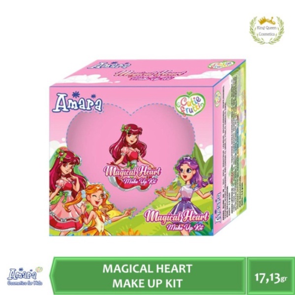 Jual Amara Cosmetics for Kids Magical Heart Make Up Kit 1713 gr Murah ...
