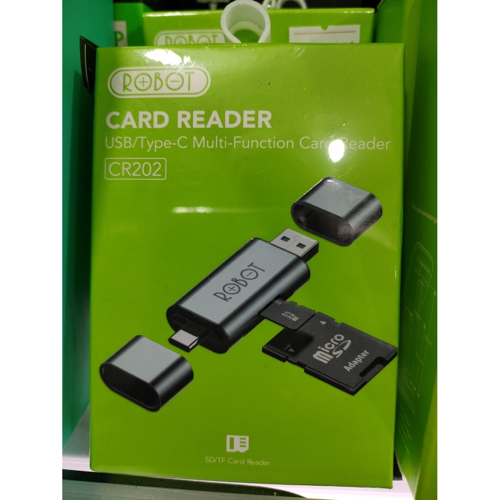 Jual CARD READER ROBOT CR202 GRAY Multifunction | Shopee Indonesia