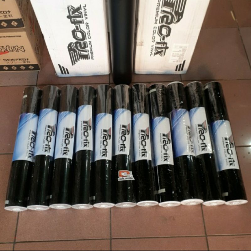 Jual ROLL Sticker Stiker Skotlet Hitam Glossy/Doff Profix 070 Hitam ...