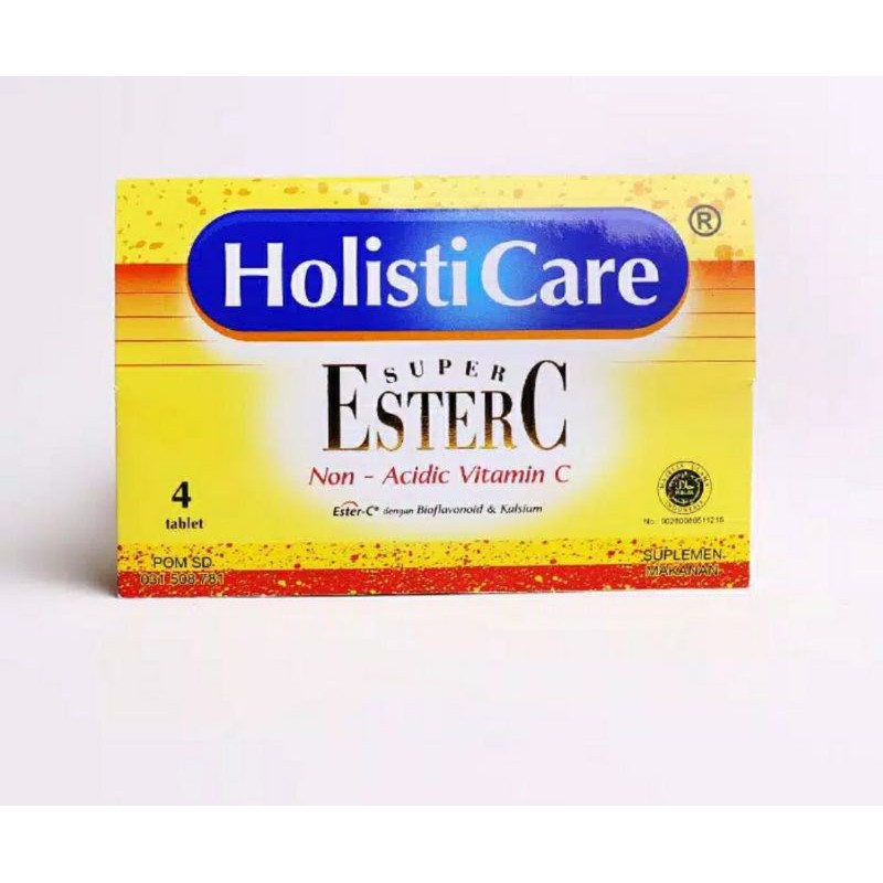 Jual Ester C HolistiCare Vitamin C 4 tablet esterc / strip | Shopee ...