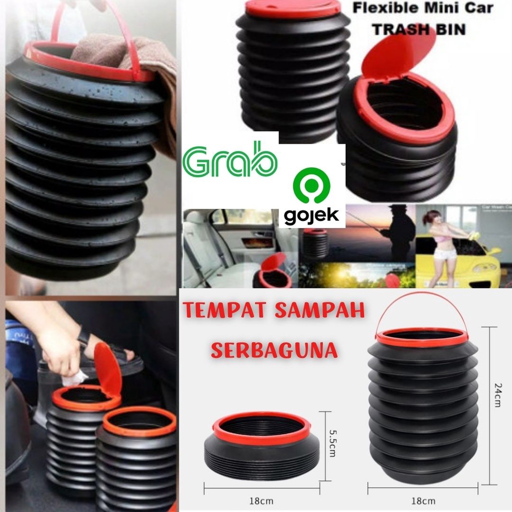 Jual Tempat Sampah Lipat Mobil Car Foldable Mobil Ember Fleksibel ...