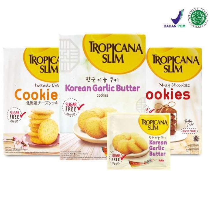 Jual TROPICANA SLIM Cookies Sugar Free 100 gr & 200 gr | Shopee Indonesia