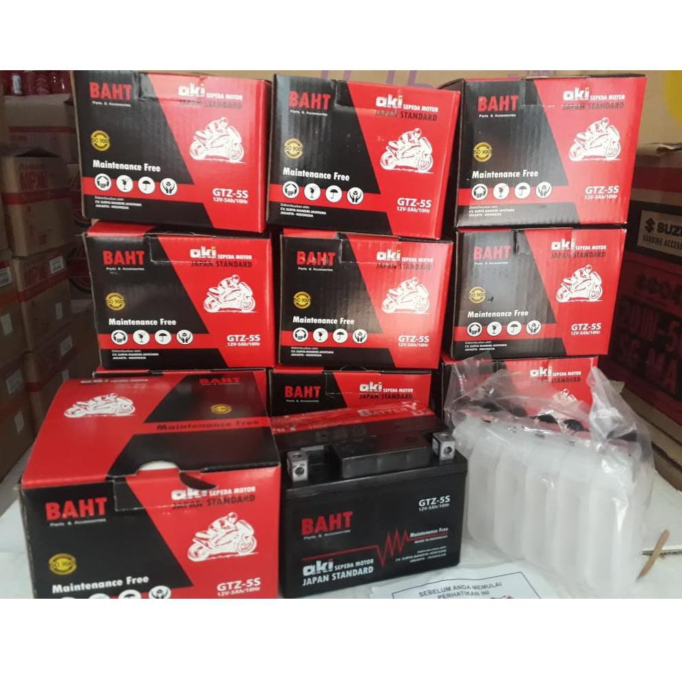 Jual Accu Aki Kering Motor BAHT GTZ-5S Japan Standard (KODE F911 ...