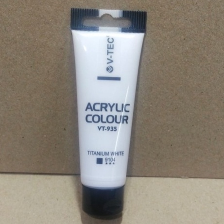 Jual CAT ACRYLIC V TEC HITAM & PUTIH 35ML (25 71 85) | Shopee Indonesia