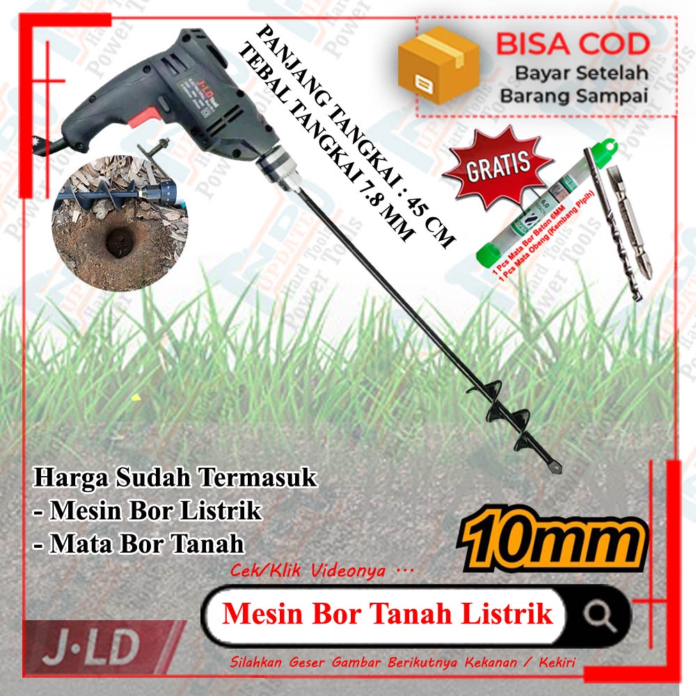 Jual Mesin Bor Listrik Penggali Tangkai Pelubang Tanah Ngebor Kayu Besi ...