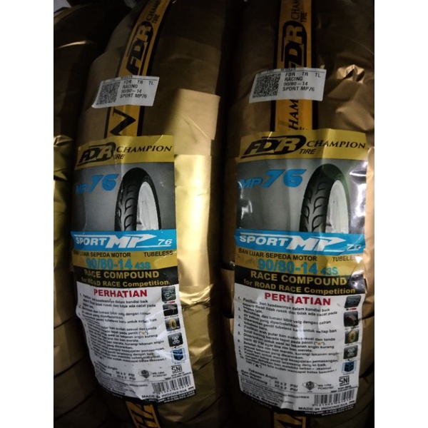 Jual fdr mp76 90/80-14 softcompound race 1pcs | Shopee Indonesia