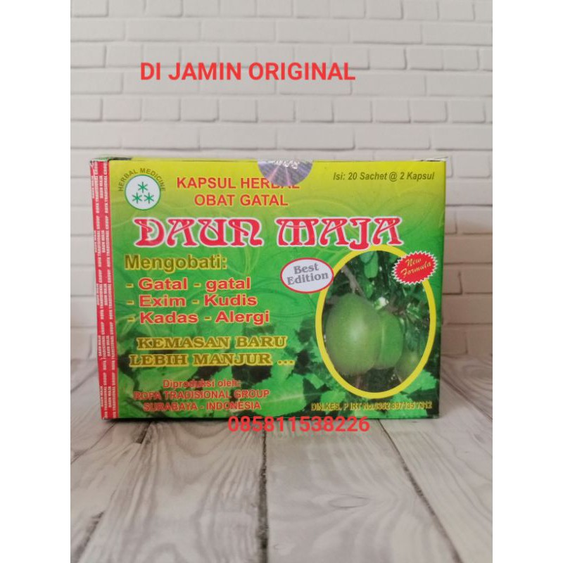 Jual Daun Maja kapsul obat gatal2 harga per SACHET | Shopee Indonesia