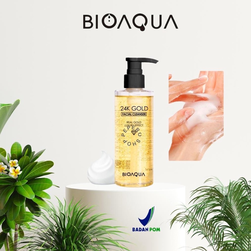 Jual BIOAQUA 24K Gold Gentle Cleanser Facial Wash 200ml | Shopee Indonesia