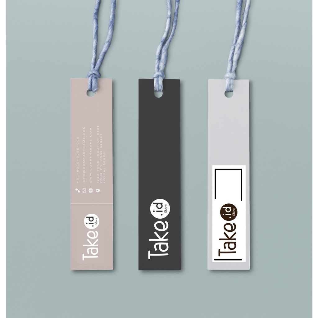 Jual Label TAG / HANGTAG/ Label Produk Custom (1 SISI) | Shopee Indonesia