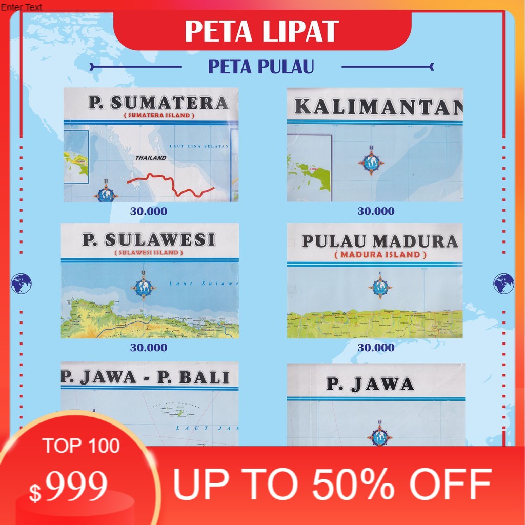Jual PETA LIPAT PULAU 1 PB PRESS | Shopee Indonesia