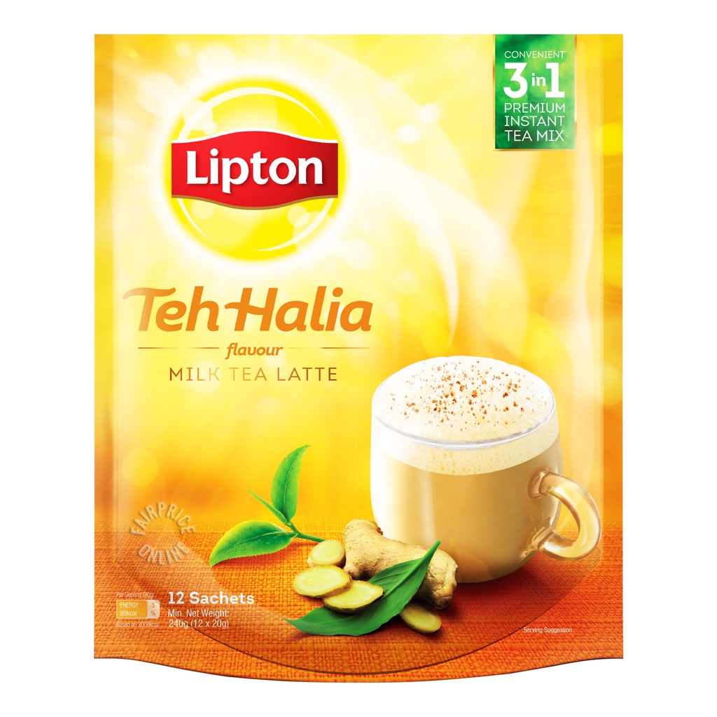 Jual Teh Lipton Teh Halia Flavour Milk Tea Latte 12 x 21 Gram | Shopee ...
