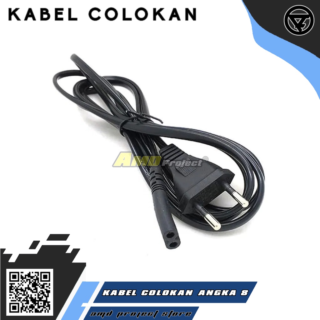 Jual Kabel AC Power Listrik Colokan Jack Angka 8 Printer Tape Lampu | Shopee Indonesia