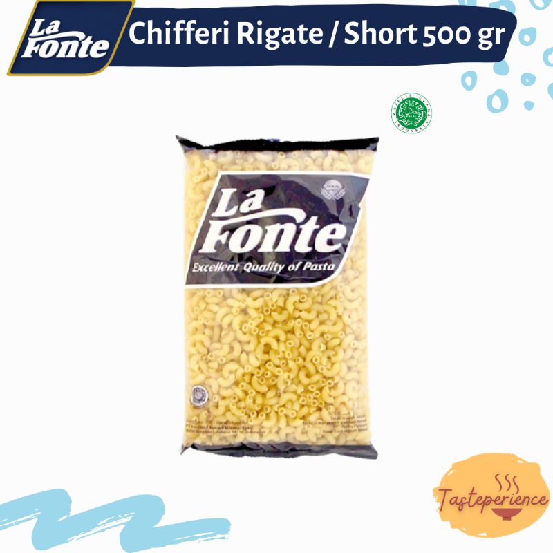 Jual La Fonte Pasta Chifferi Rigate / Short Kemasan 500 gram | Shopee ...