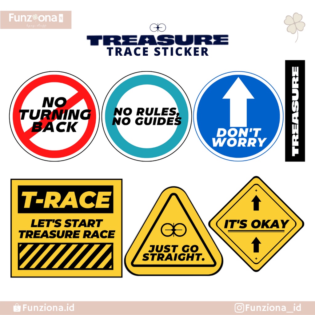 Jual STICKER TREASURE TRACE || STICKER TREASURE KPOP SET || TRACE ...