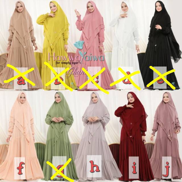 Jual Ghania syari by hawwaaiwa | Shopee Indonesia