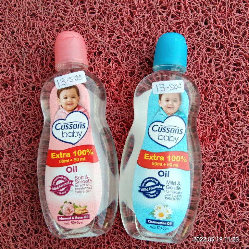 Jual Cusson Baby Oil mild and gentle chammomile oil 50+50ml | Shopee ...