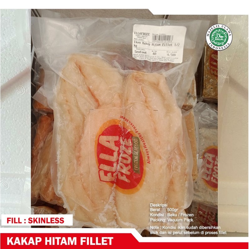 Jual Ikan Kakap Hitam Fillet 1/2 kg | Shopee Indonesia