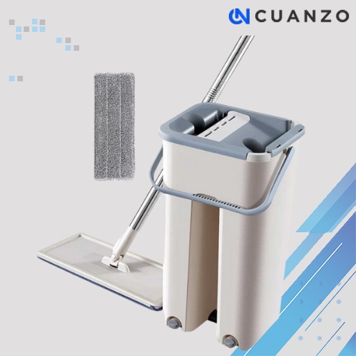 Jual Alat Pel Set Magic Mop Flat Microfiber with Bucket / Pel Lantai ...