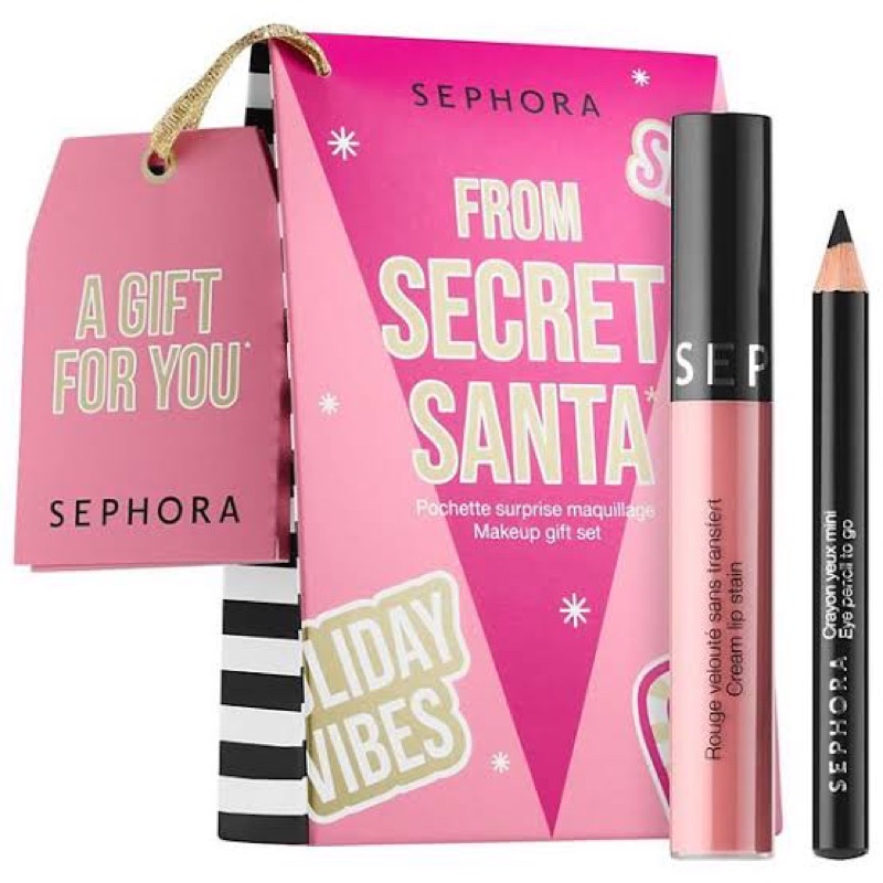 Jual SEPHORA GIFT SET LIP CREAM EYE CRAYON (box agak sobek) | Shopee ...