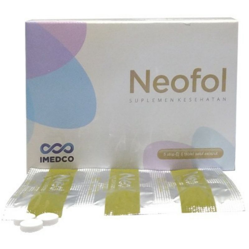 Jual neofol 30 tablet suplemen kesehatan asam folat folic acid 400mcg ...