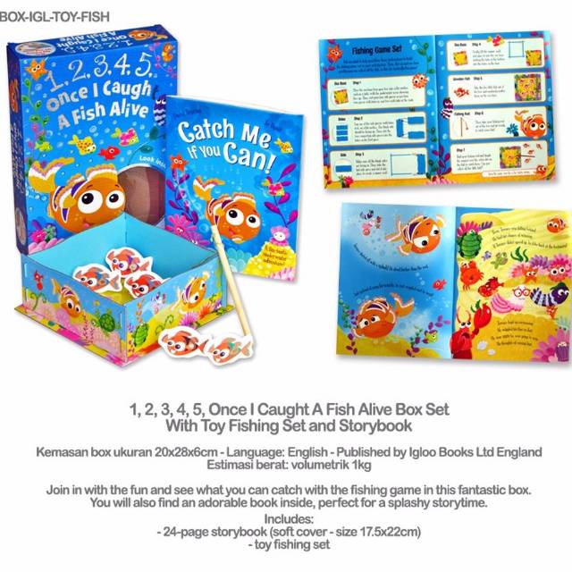 Jual 12345 Once I Caught a fish alive, playset and storybook | Shopee ...