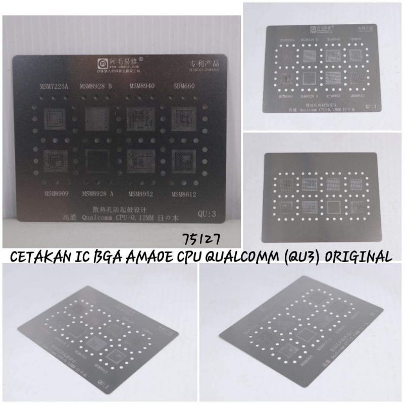 Jual CETAKAN IC AMAOE CPU QUALCOM (QU3) ORIGINAL 75127 | Shopee Indonesia