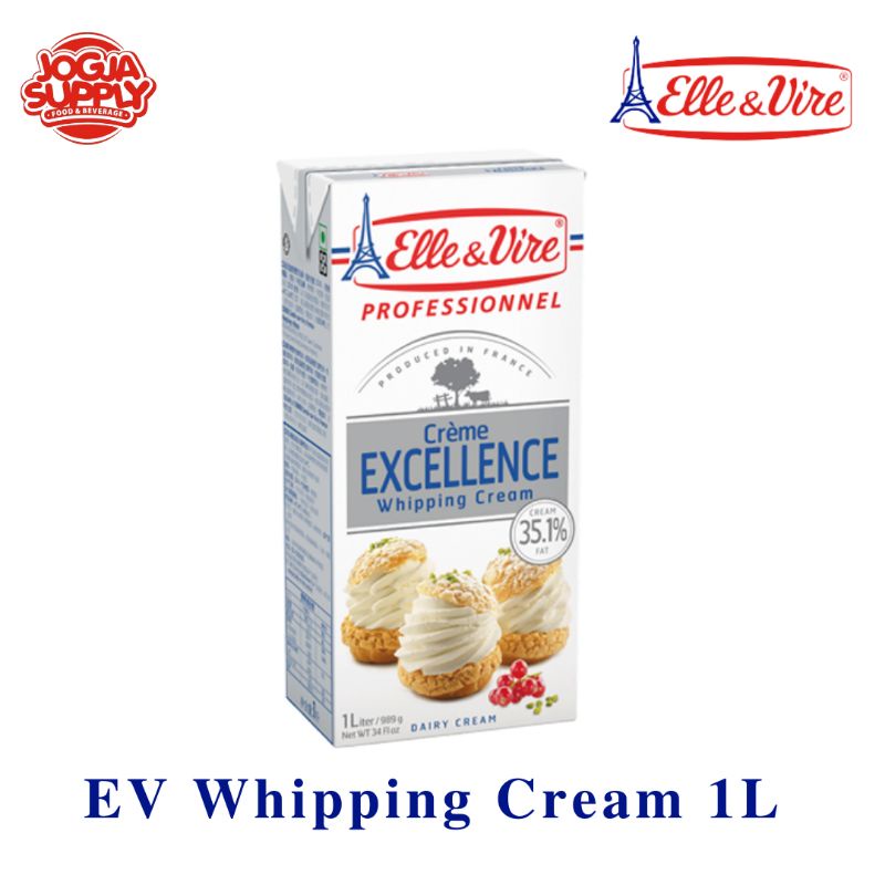 Jual EV Whipping Cream 1L ELLE Whipping Cream elle&vire | Shopee Indonesia