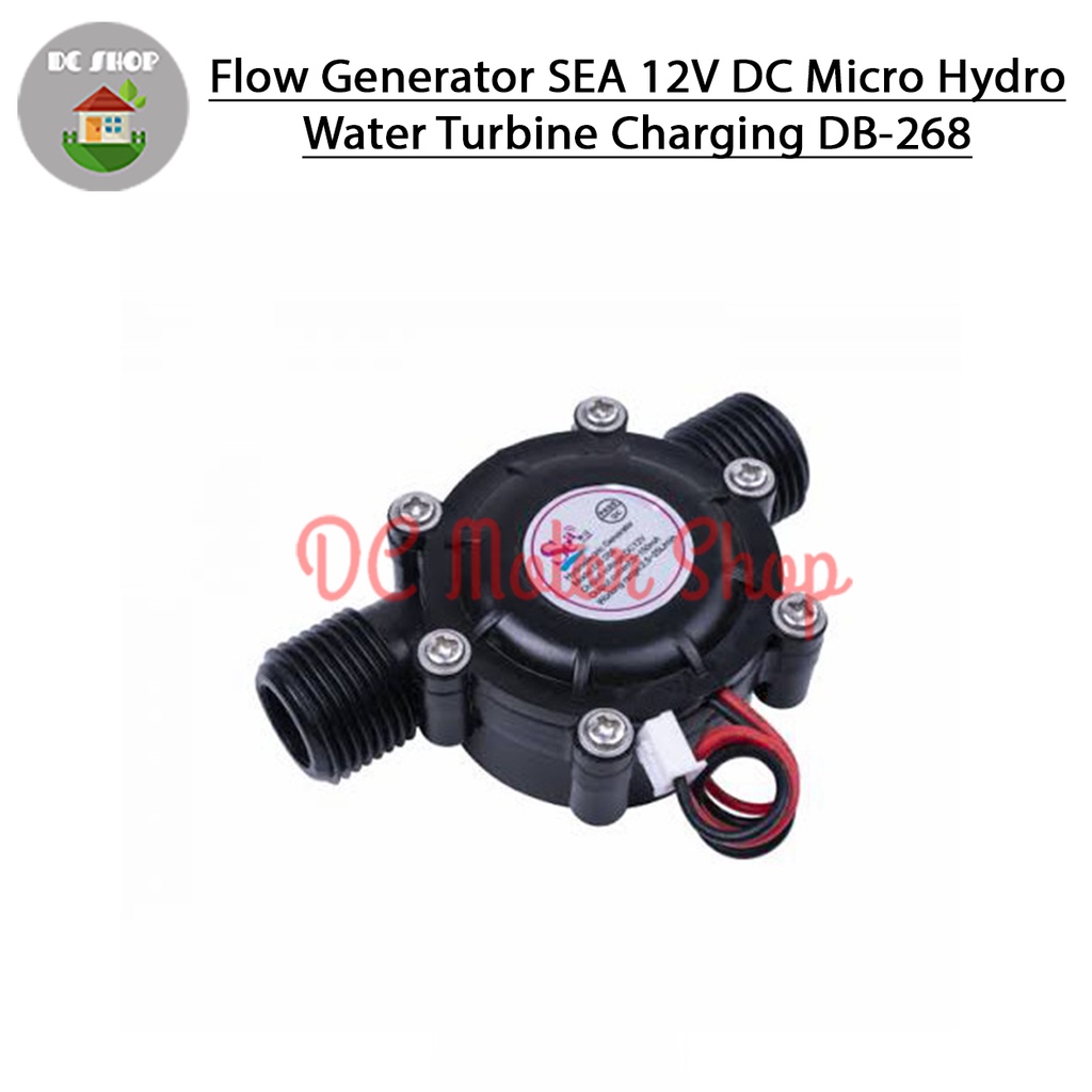 Jual Flow Generator SEA 12V DC Micro Hydro Water Turbine Charging DB ...