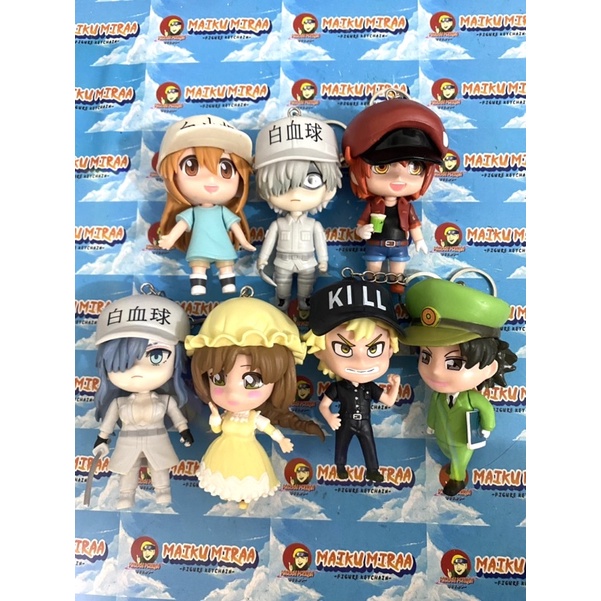 Jual Figure Keychain / Gantungan Kunci Anime Cells at Work Hataraku ...