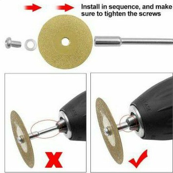 Jual Diamond Wheel Mini Grinder 60mm + Batang As/ Mata Poles Diamond ...