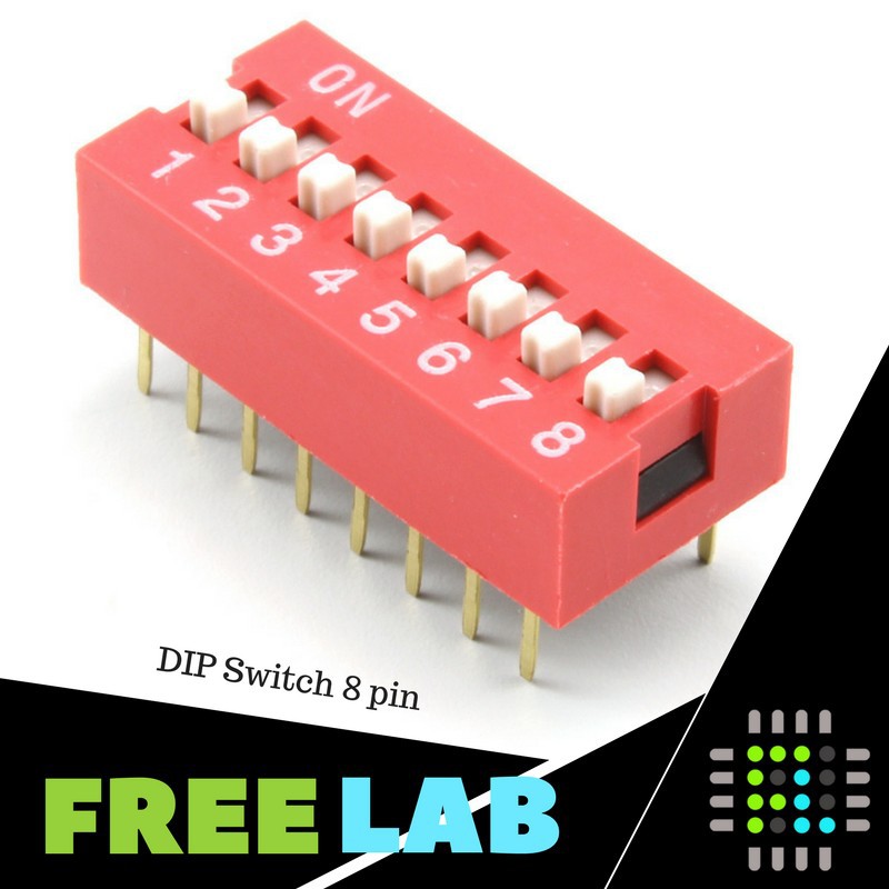 Jual DIP Switch 8 pin 8 channel 2.54mm pitch Best Quality DIL Switch ...