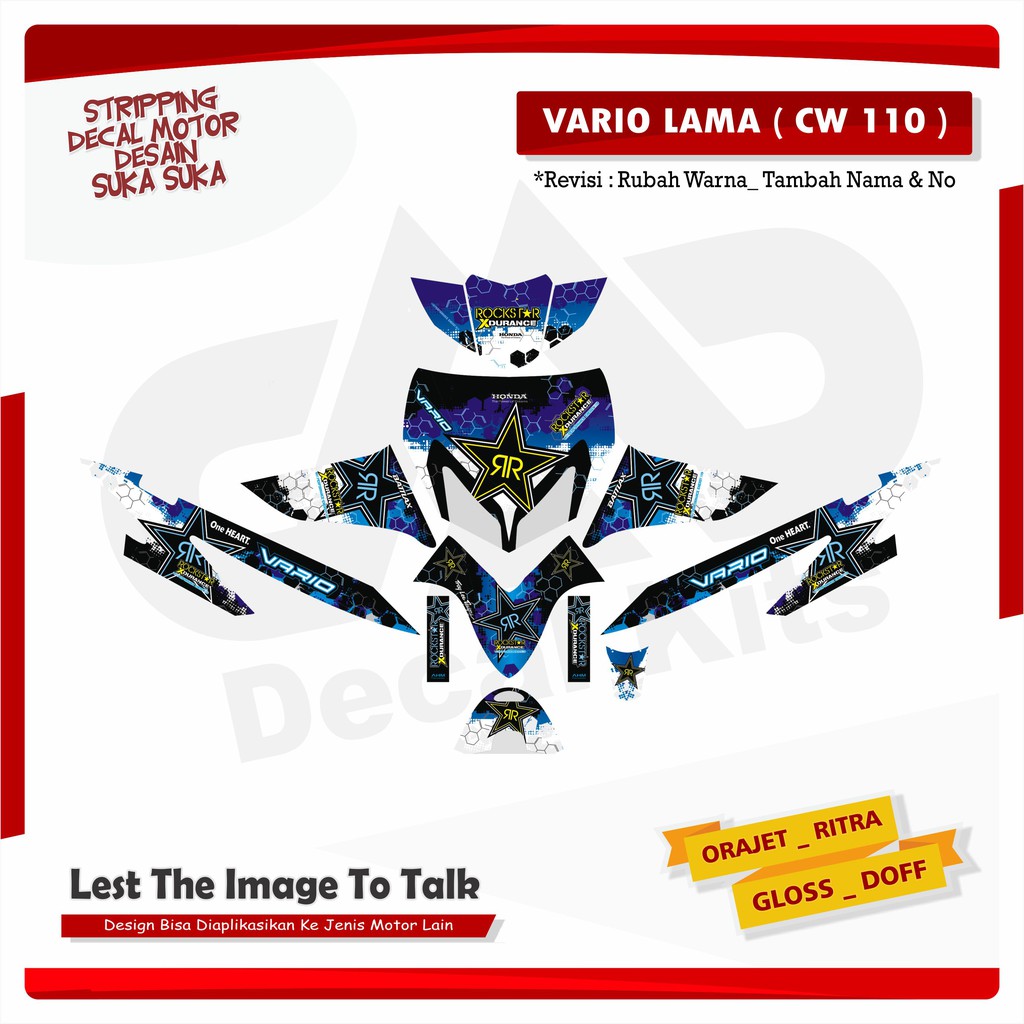 Jual DECAL VARIO LAMA CW 110 DECAL VARIO KARBU DECAL VARIO 110 FULL ...